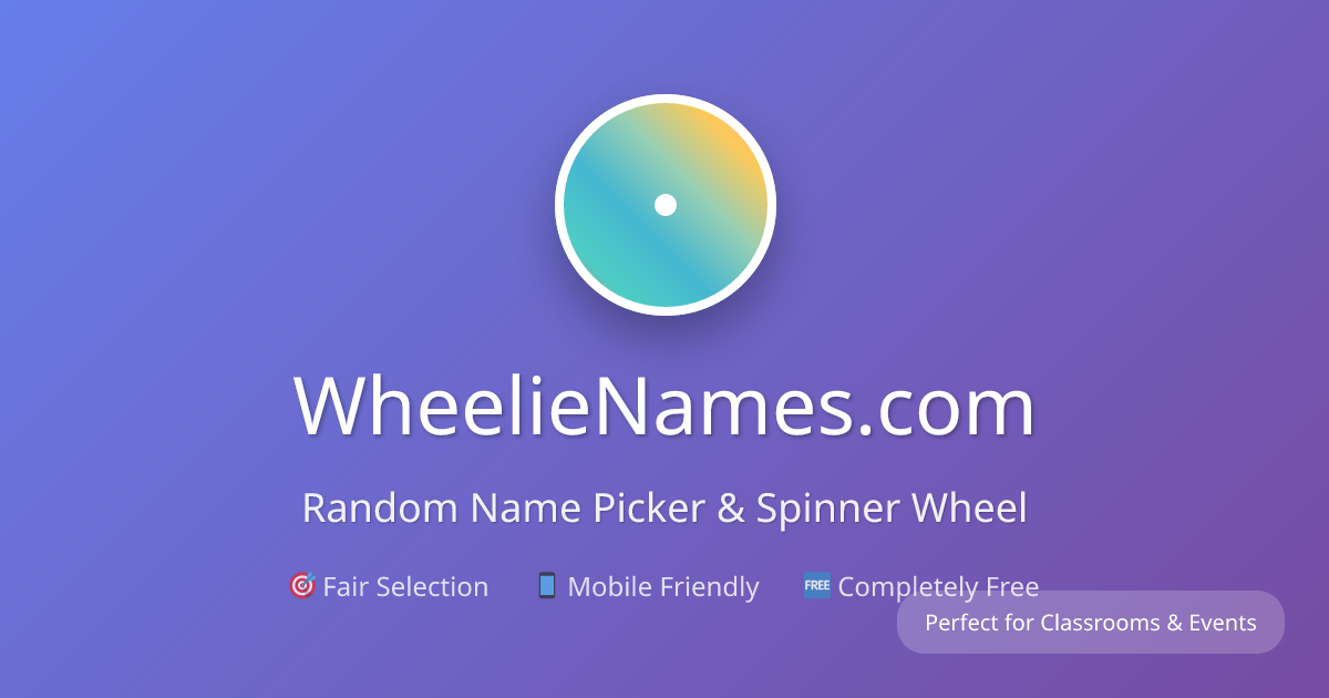 🚀 #1 Random Name Picker & Wheel Spinner | 100% Free, Secure & Fair ...
